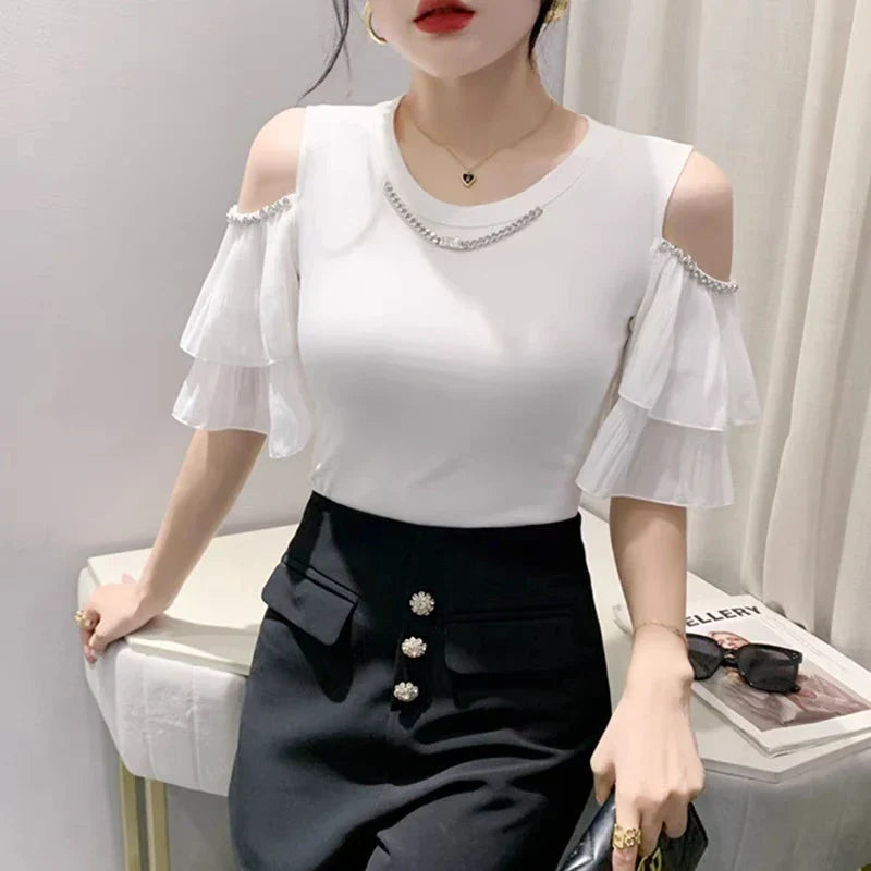 Sexy Off The Shoulder T Shirt Nouvo London